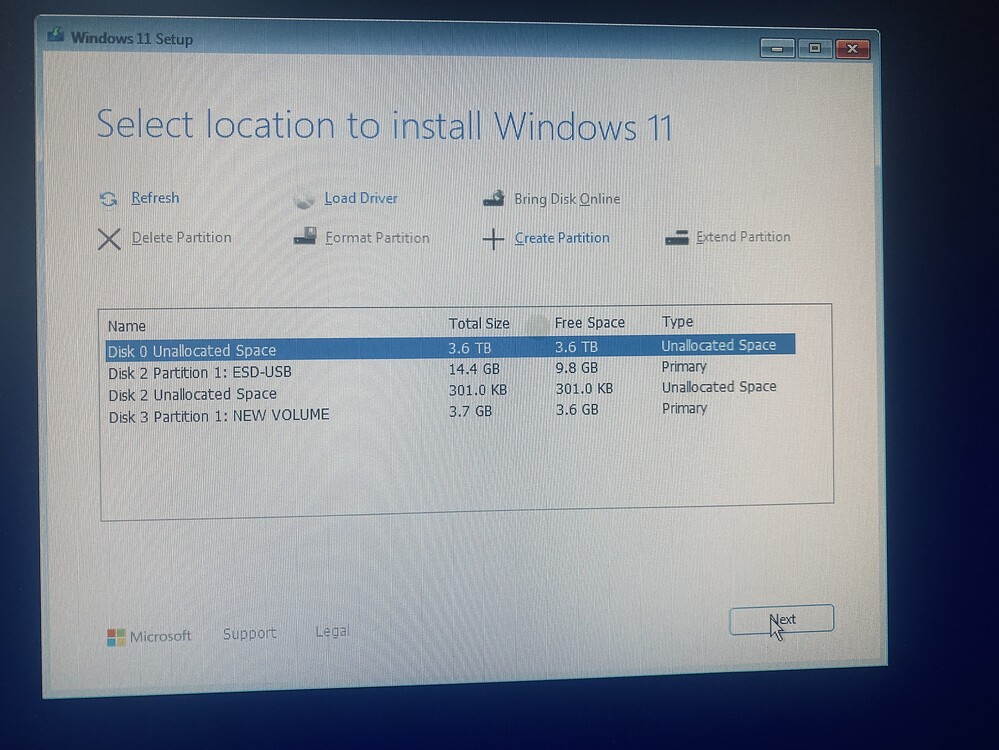 Installing Windows 11 onto RAID M.2 / NVME for B850+ AMD Chipsets AKA RAIDXpert2 - Software ...