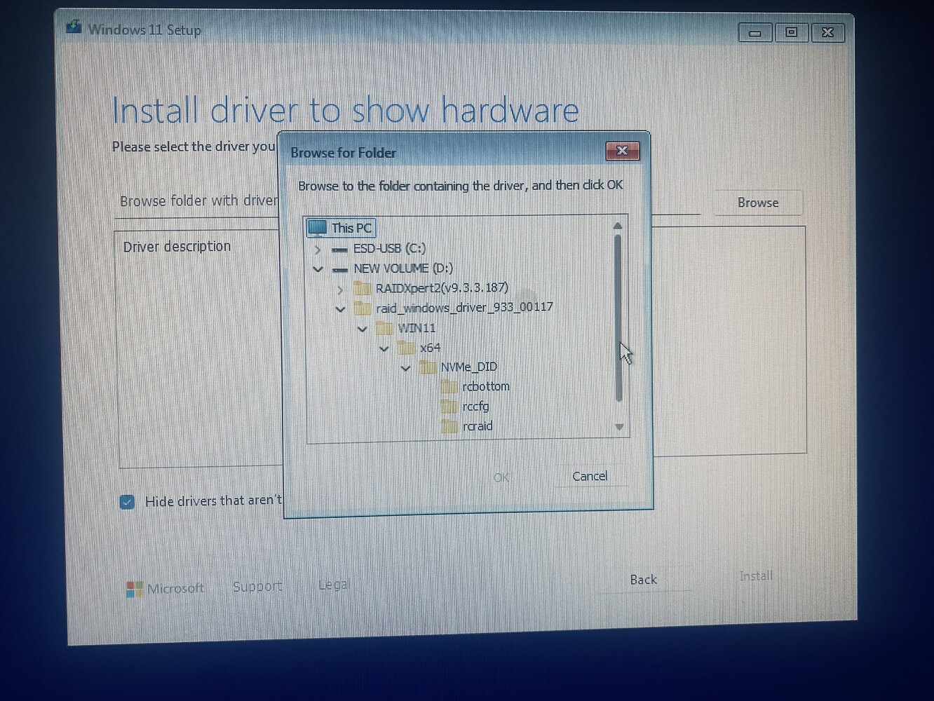 Installing Windows 11 onto RAID M.2 / NVME for B850+ AMD Chipsets AKA ...