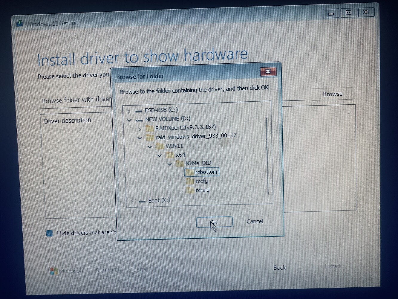 Installing Windows 11 onto RAID M.2 / NVME for B850+ AMD Chipsets AKA ...